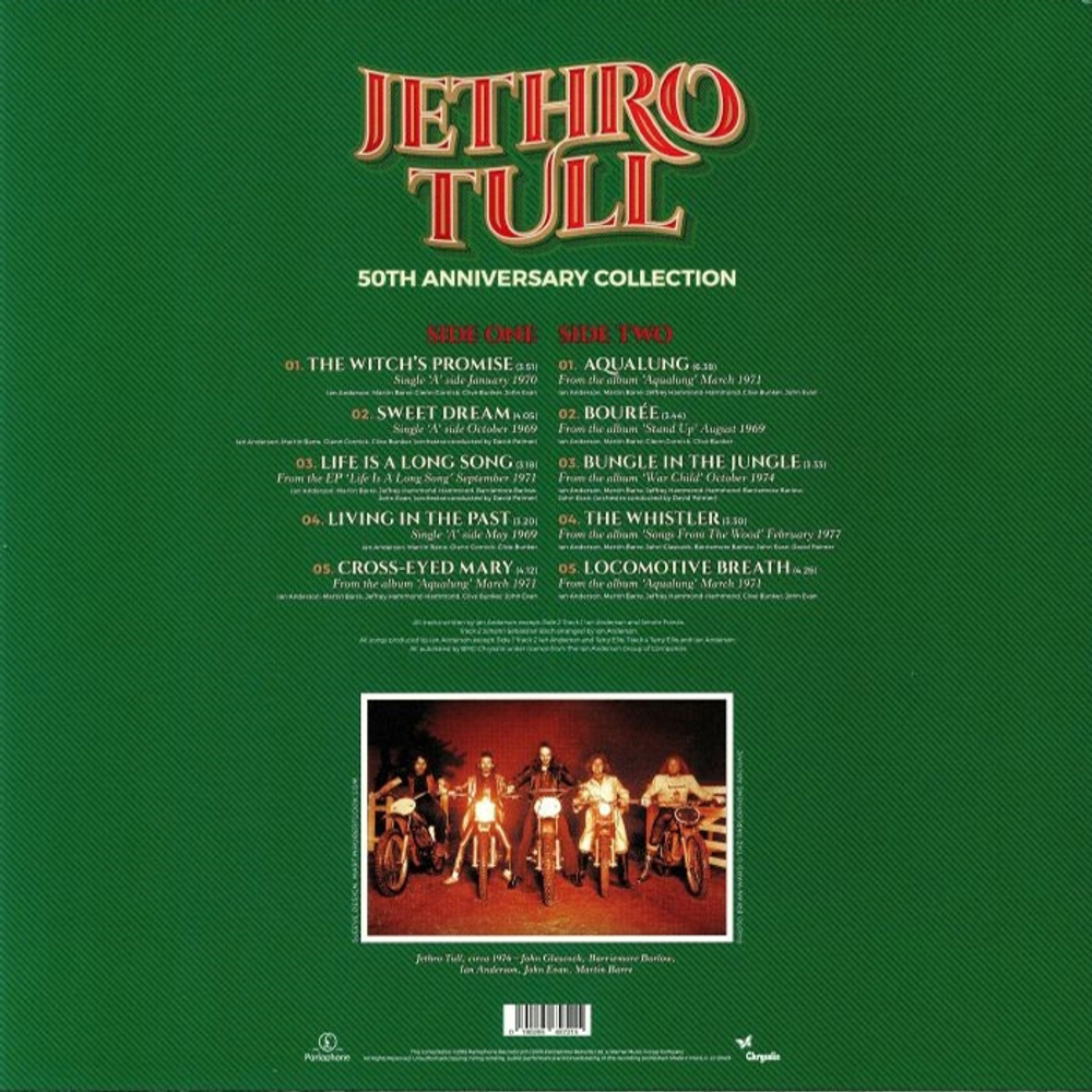 LP Jethro Tull – 50th Anniversary Collection – виниловая пластинка. Купить LP Jethro Tull – 50th ...
